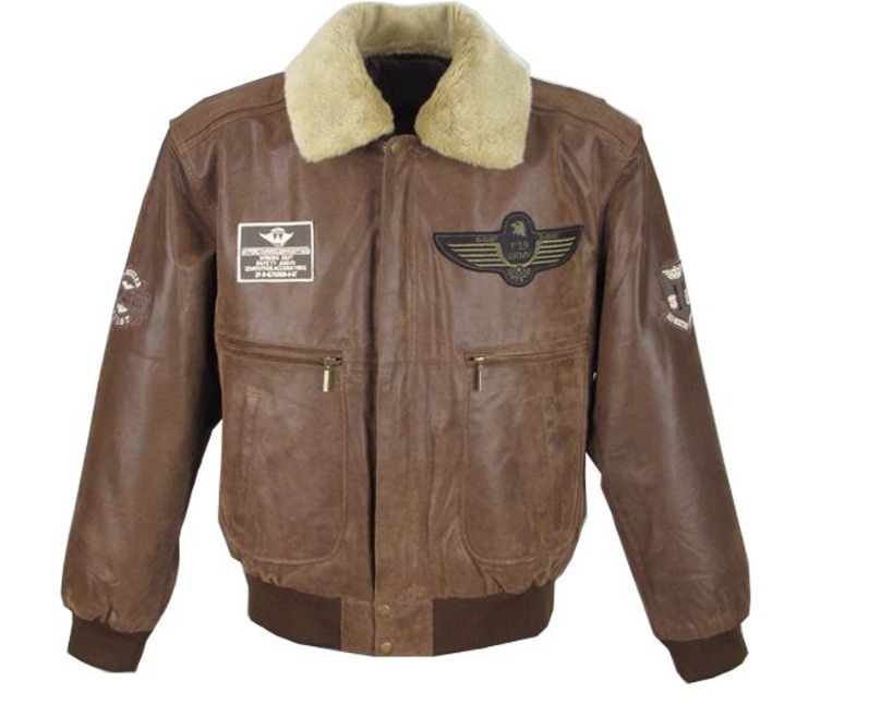 Pilotka skórzana męska F-19 skóra naturalna | Leszno | Kup teraz na ...