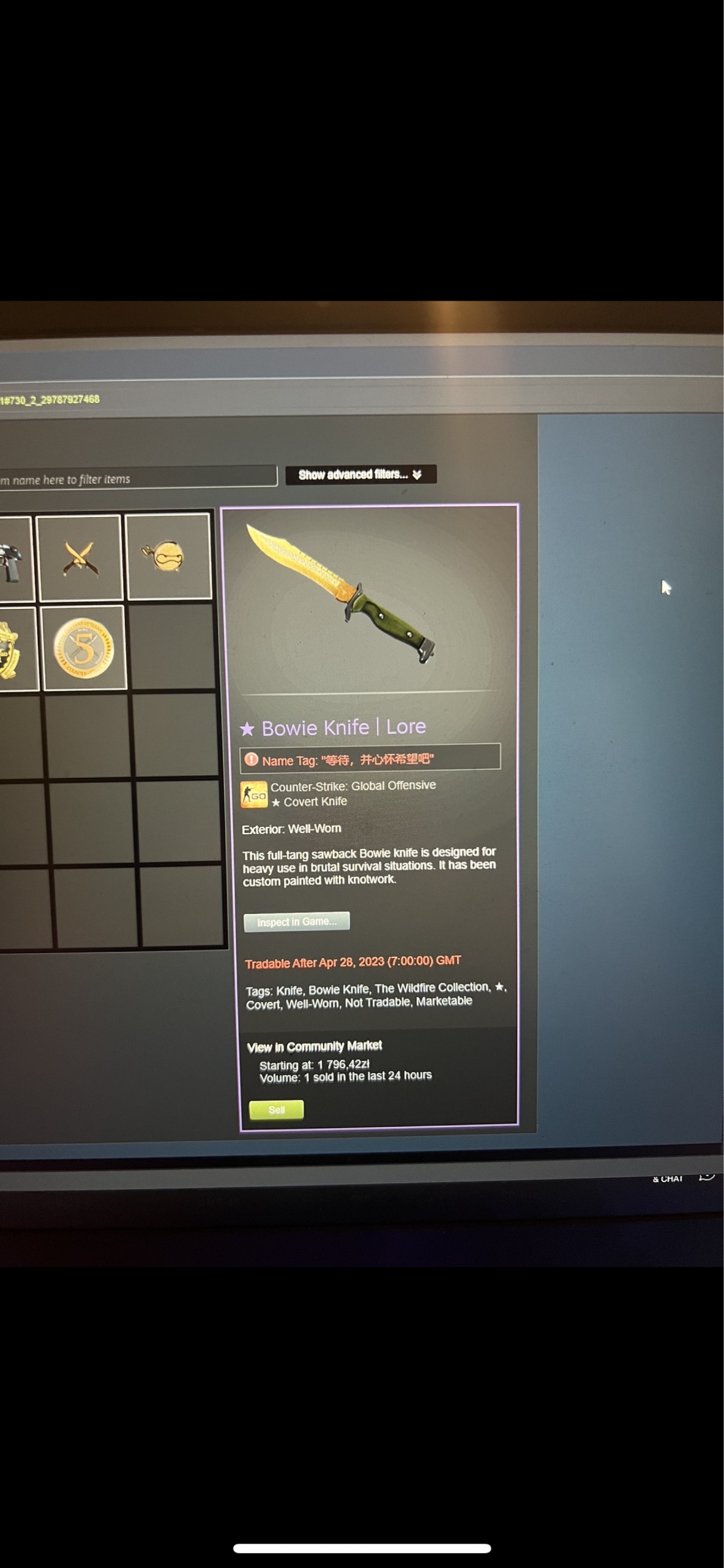 Bowie nóż csgo knife kosa skin Lore | Częstochowa | Kup teraz na ... Bowie nóż csgo knife kosa skin Lore | Częstochowa | Kup teraz na ...