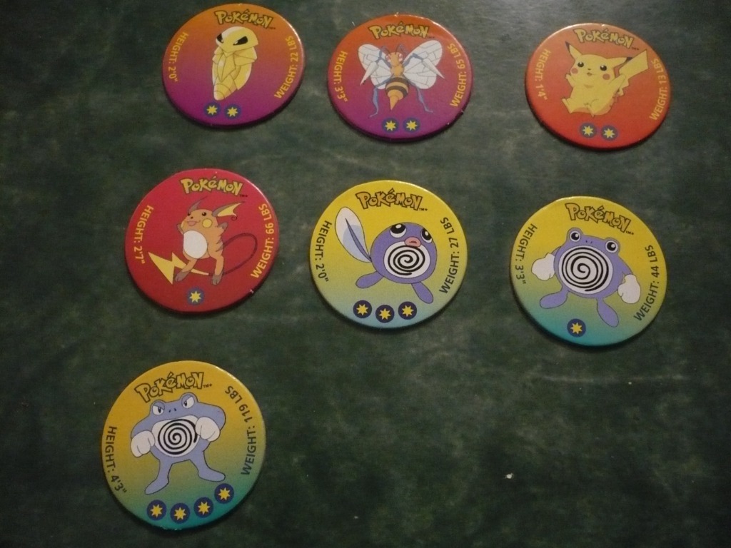 Pokemon 1999 Original Pogs Vintage (7 szt.) | Bruśnik | Kup teraz na ...
