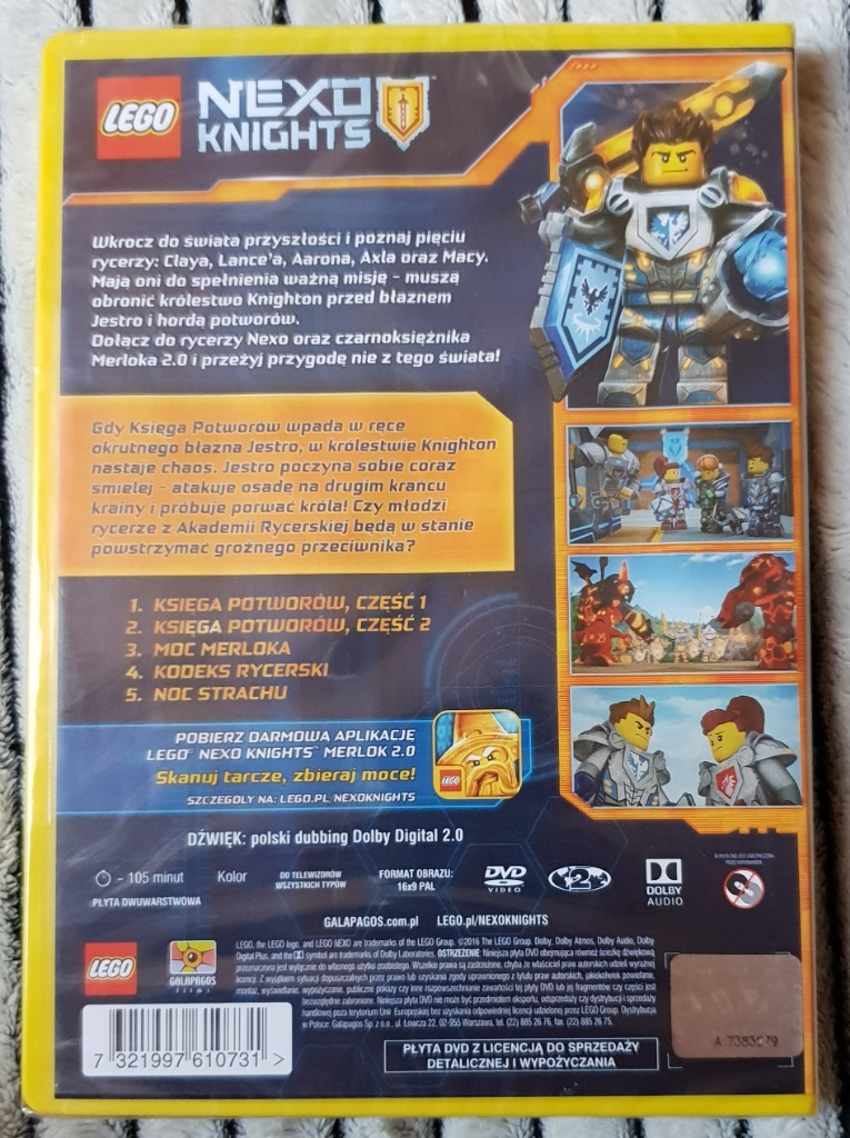 LEGO Nexo Knights DVD odcinki 1-5 nowe folia | Będzin | Kup teraz na ...