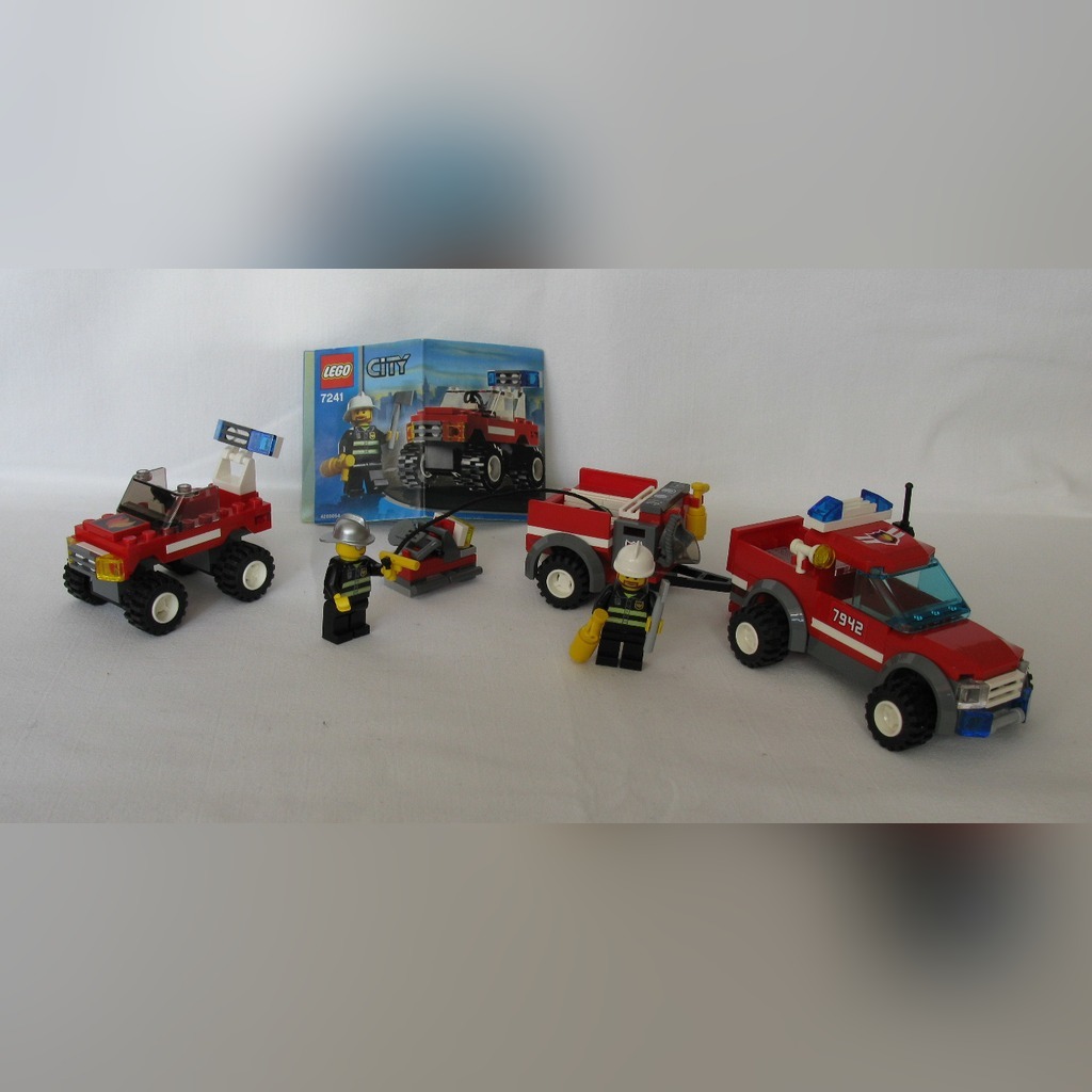 LEGO City straż pożar 7241 FireCar 7942 FireRescue | Wrocław | Kup ...