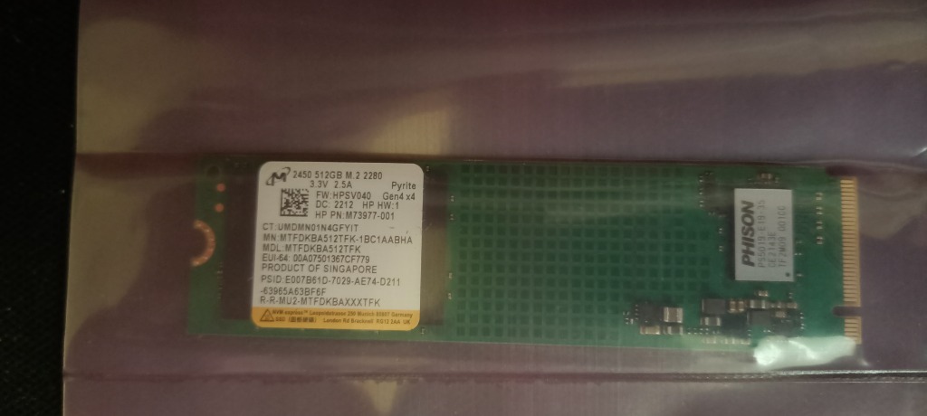 Micron 2450 512GB M 2 NVME PCIe Gen 4 x4 | Kraków | Kup teraz na ...