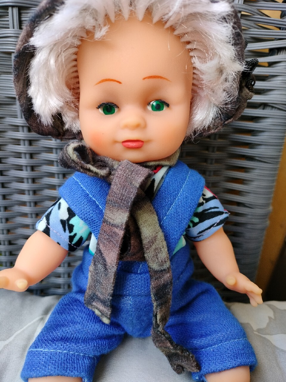 STARA LALKA PRL KRAWAL BOBAS ORYGINALNY STRÓJ 23CM | Czeladź | Kup ...