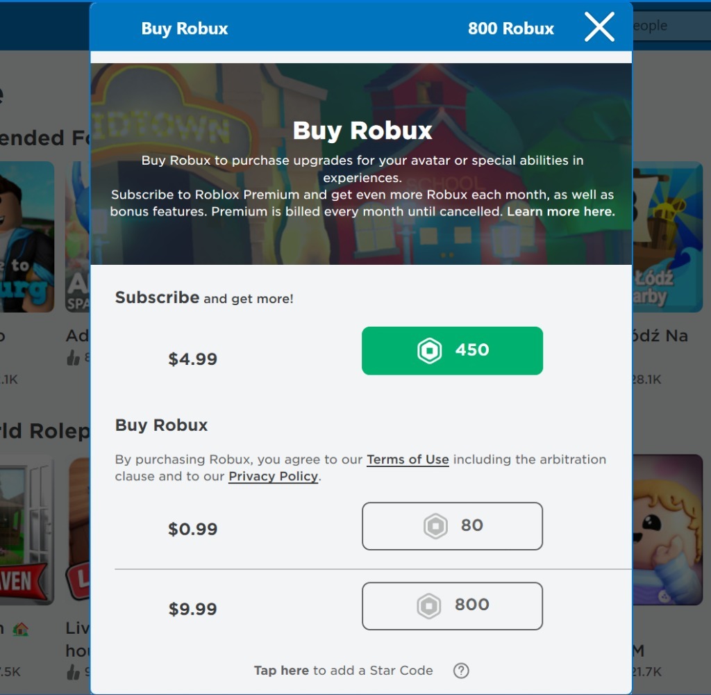 Roblox 800 Robux | Warszawa | Kup teraz na Allegro Lokalnie