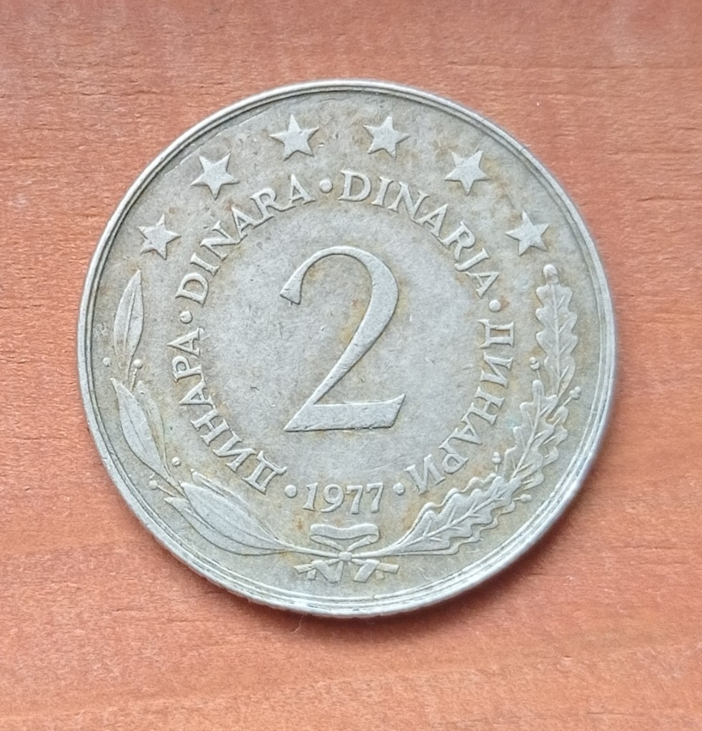 Kolekcji 2 dinary 1977 r JUGOSŁAWIA | Nienadówka | Licytacja na Allegro ...
