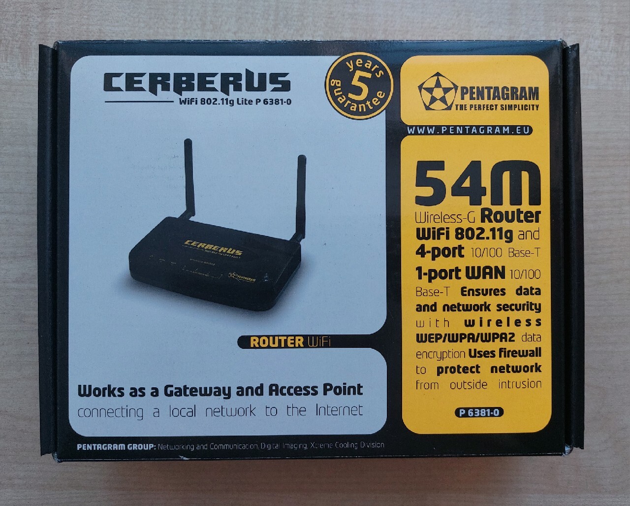Router Pentagram Cerberus P63810 54M | Warszawa | Kup teraz na Allegro ...