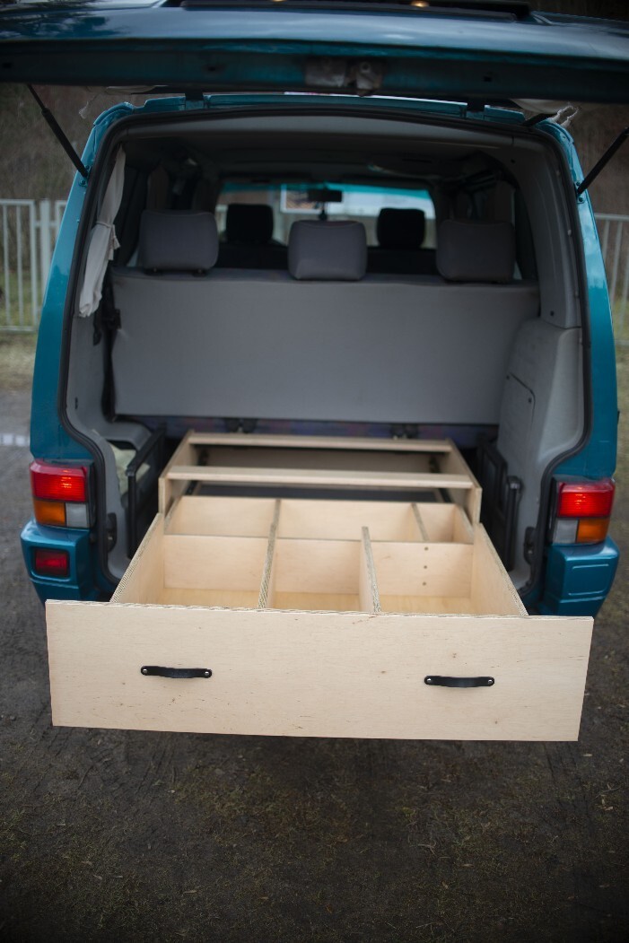 Zabudowa campingowa szuflada VW T4 Multivan | Żukowo | Ogłoszenie na Allegro Lokalnie