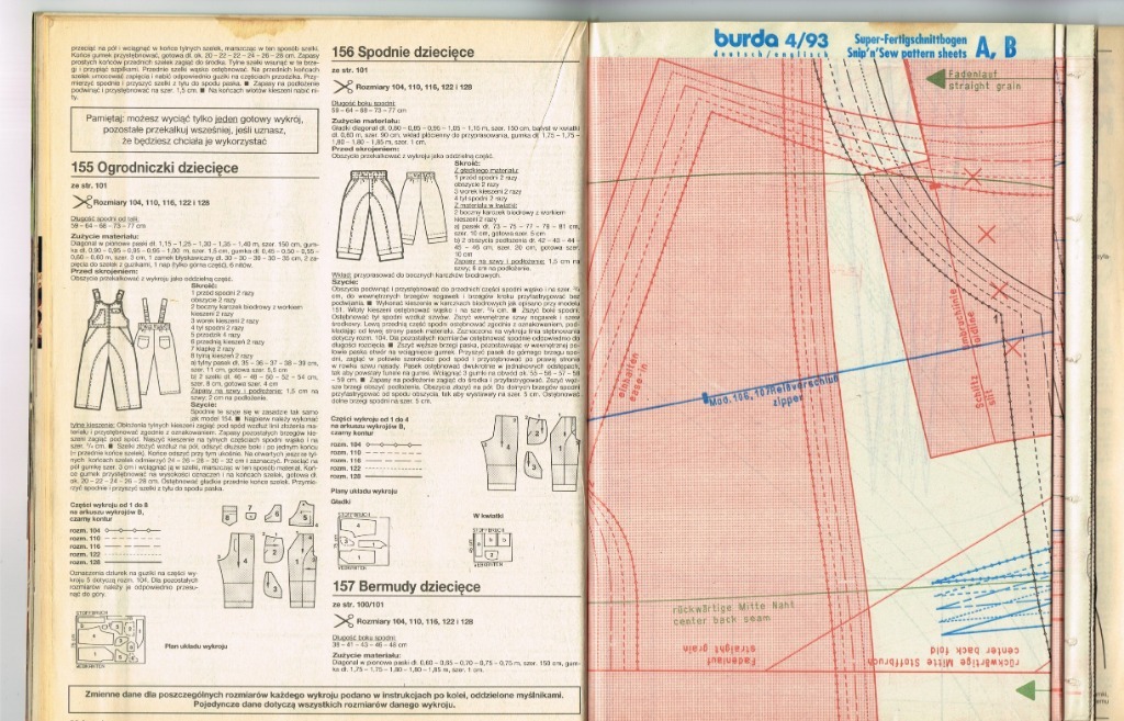 BURDA 4 / 1993 + wykroje | Konin | Kup teraz na Allegro Lokalnie