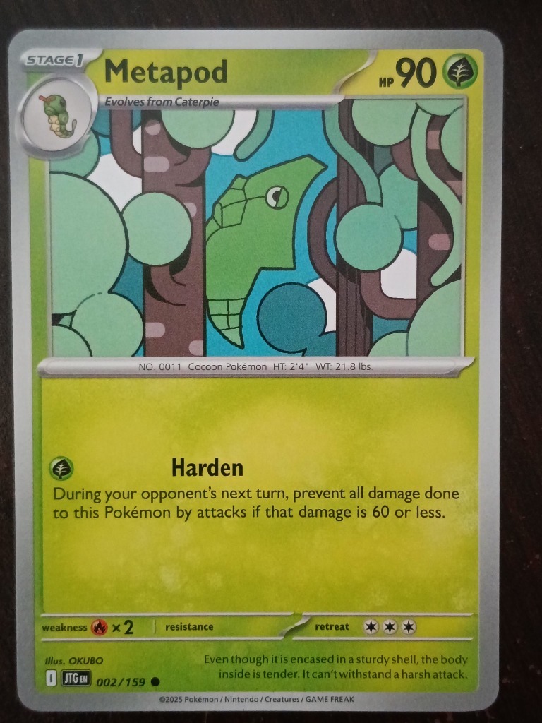 Metapod 002/159 Karta POKEMON TCG Scarlet & Violet Journey Together ...