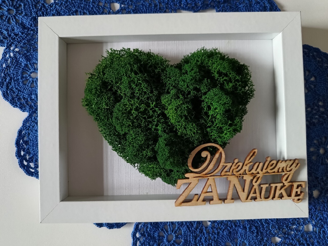 Ramka /obraz z mchem chrobotkiem Dzień Nauczyciela | Rybnik | Kup teraz na Allegro Lokalnie