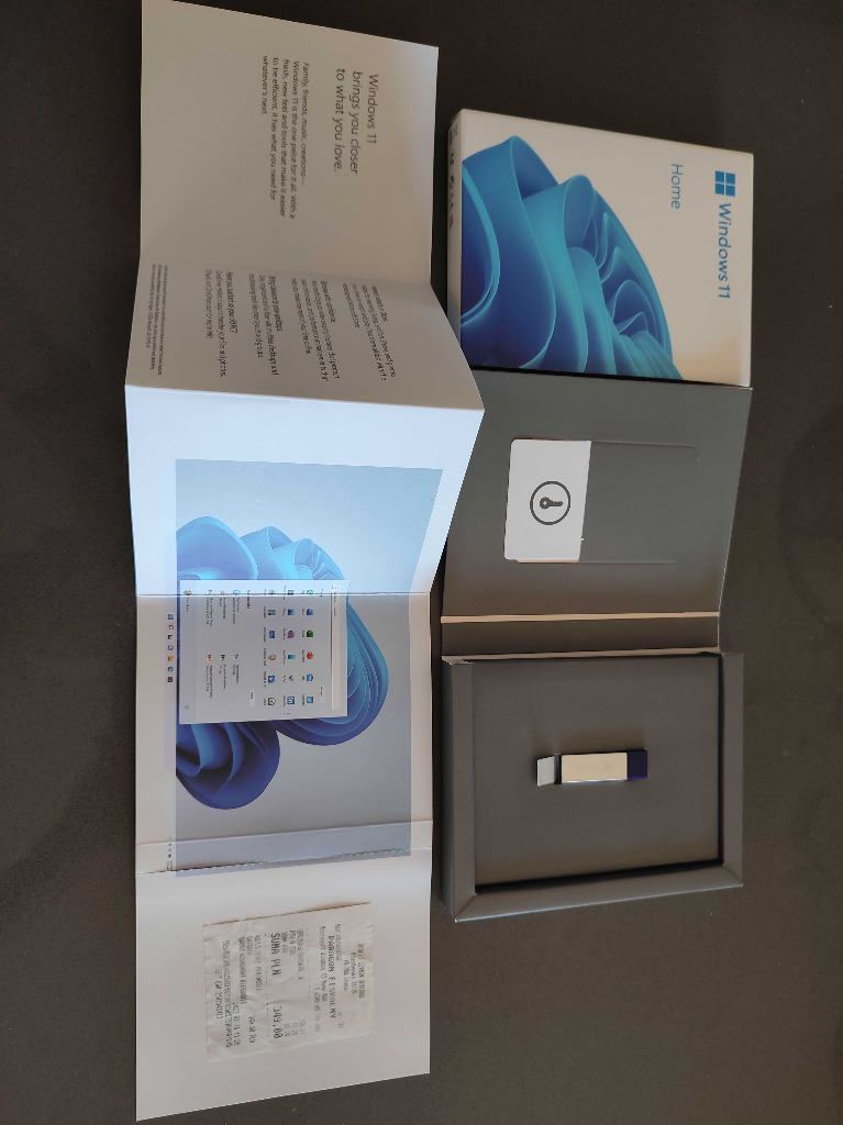 Niezarejestrowany Microsoft Windows 11 Home wersja PUDEŁKOWA BOX ...