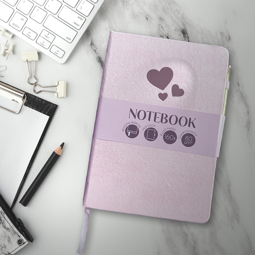 Prezent walentynkowy Różowy Notes z długem | Katowice | Kup teraz na ...