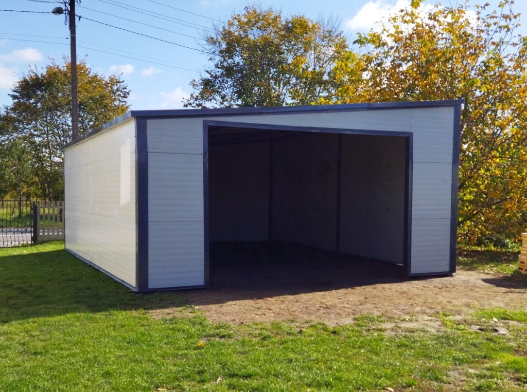 Garaz z płyt warstwowych 8x6m. | Przedmość | Ogłoszenie na Allegro Lokalnie