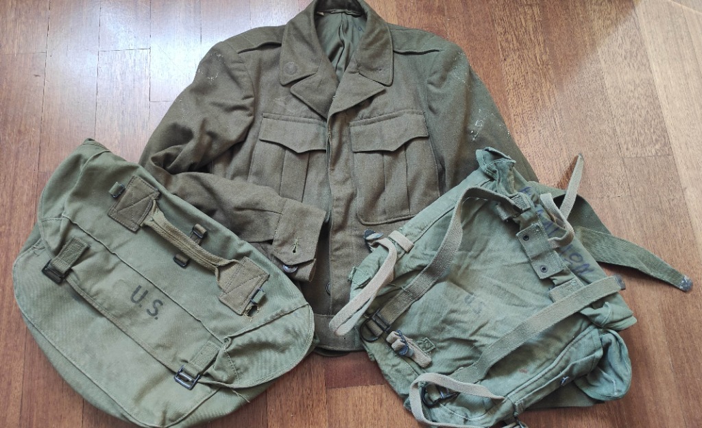 US Army IIWŚ kurtka M44 plecak M45 cargo M44 | Warszawa | Ogłoszenie na ...