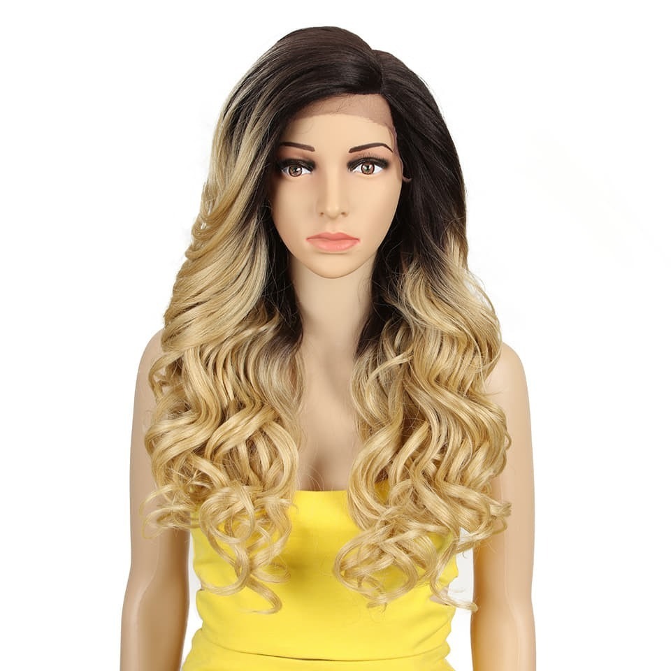 Peruka piękne loki blond ombre monotop mikroskóra | Sochaczew | Kup ...