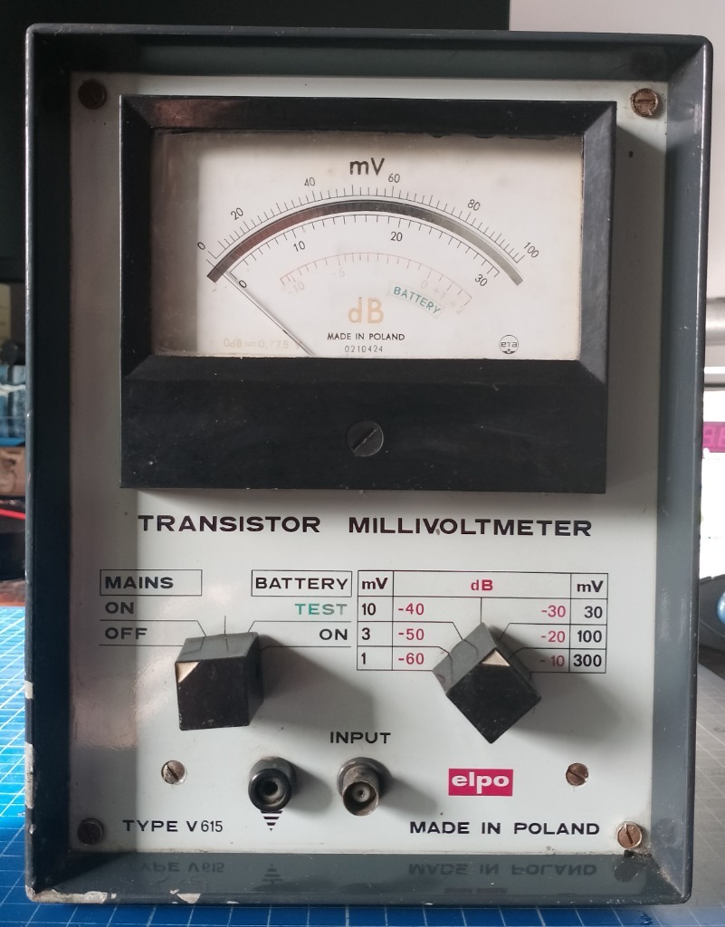 Miliwoltomierz Miernik Audio ELPO V-615 | Radzionków | Licytacja na Allegro Lokalnie