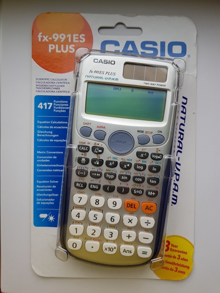 Casio FX115ESPLUS Scientific Calculator, Natural Textbook,, 09/26/2022