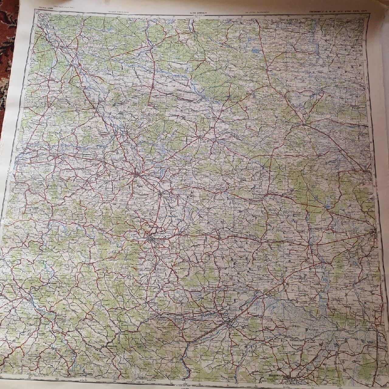 Mapa wojskowa Drohobycz | Radziszewo | Licytacja na Allegro Lokalnie