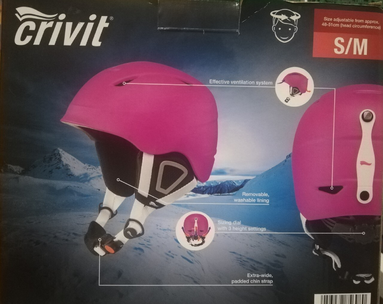 Kask narciarski Crivit roz S/M 48-51cm | Nowy Tomyśl | Kup teraz na ...