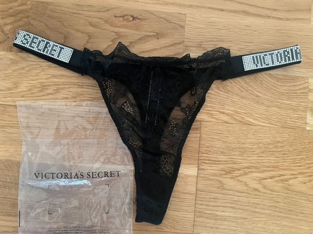 Victorias Secret Stringi Czarne - Niska cena na Allegro.pl
