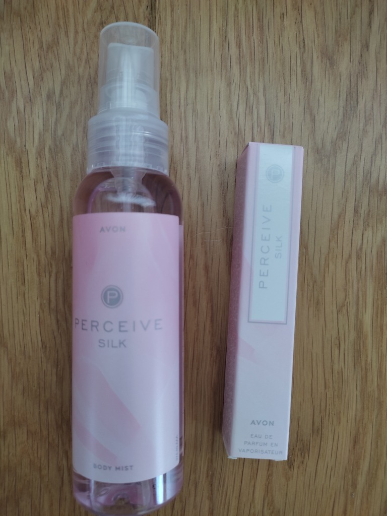 AVON PERCEIVE SILK perfumetka+ mgiełka do ciała | Żórawina | Kup teraz ...