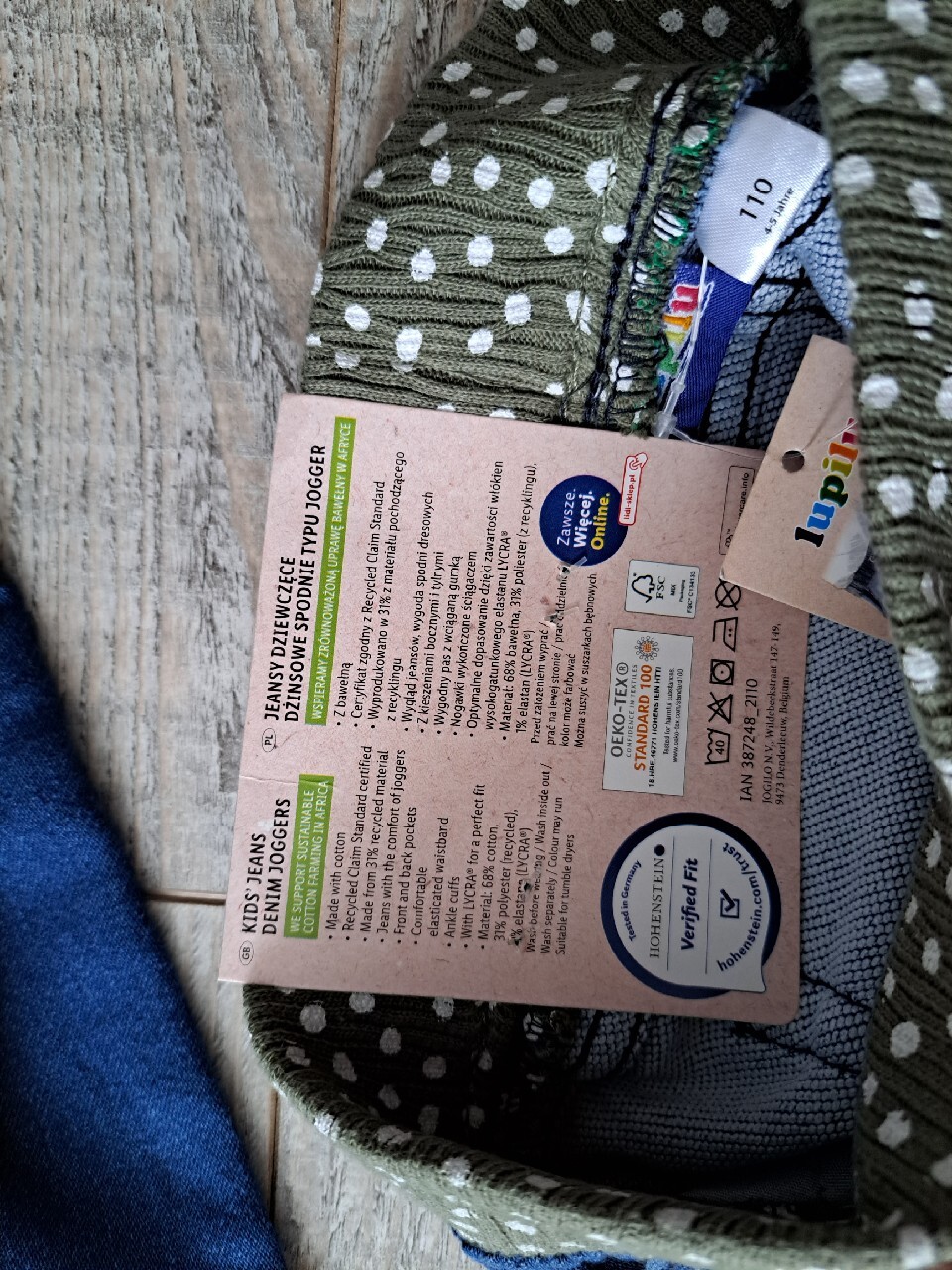 Spodnie dżeginsy dziewczece typu Jagger - rozm 110 | Brzeg | Kup teraz ...