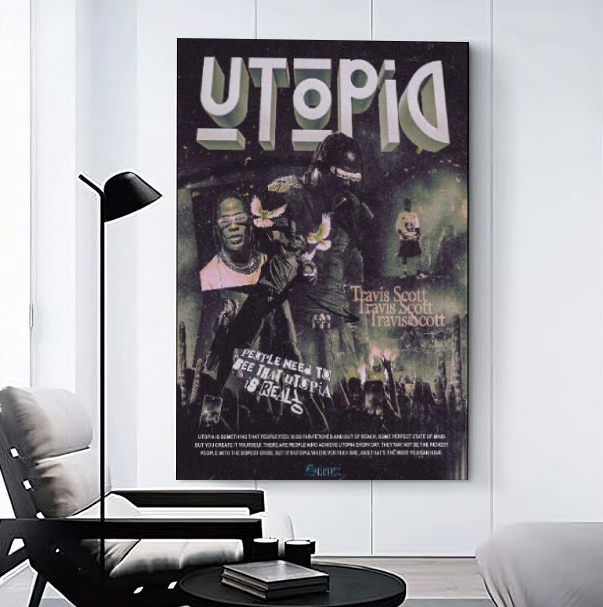 Plakat Travis Scott Utopia A3 | Wrocław | Kup teraz na Allegro Lokalnie