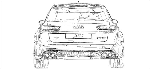 Rysunek Techniczny AUDI RS6 tuning ABT | Zalasewo | Licytacja na ...