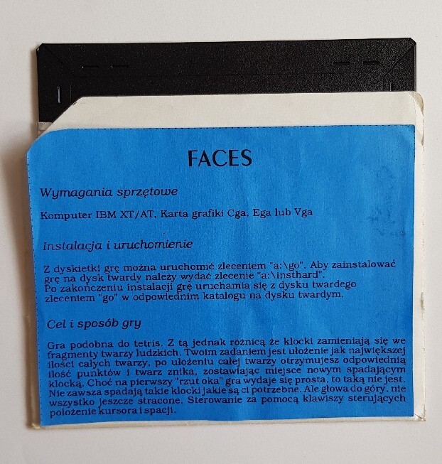 Faces...tris III gra IBM na dyskietce 5,25 " retro | Wrocław | Kup ...