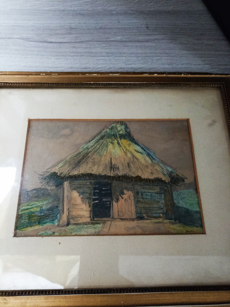 Obraz ołówek plus akwarela Tadeusz Popiel Obraz oł | KRAKÓW | Kup teraz ...