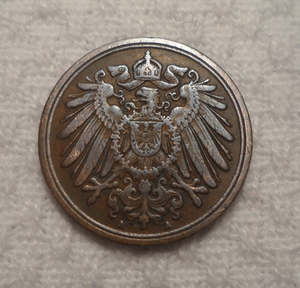 Niemcy Kaiser Wilhelm II Hohenzollern 1 fenig 1904 A Berlin Prusy KM 10 | Gdańsk | Kup teraz na ...