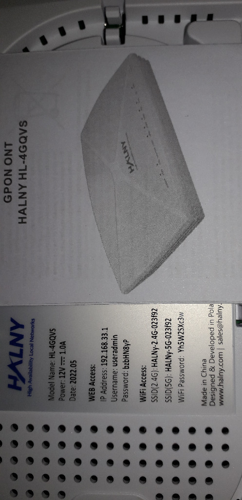 Halny HL-4GQVS GPON ONT WIFI MESH 4x4 | Nowy Targ | Kup teraz na ...