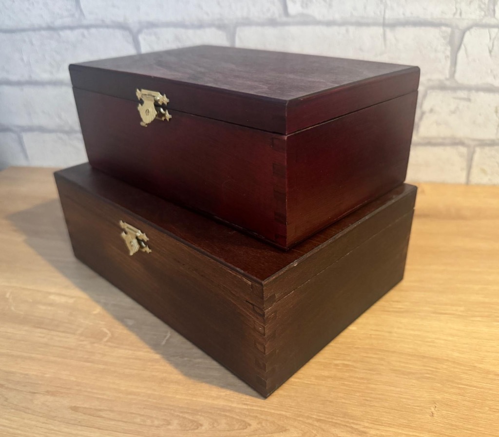 Szkatułka drewniana kuferek drewniany skrzyneczka drewniana organizer ...