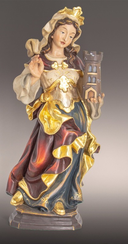 Św. Barbara - rzeźba w drewnie | Pionki | Kup teraz na Allegro Lokalnie