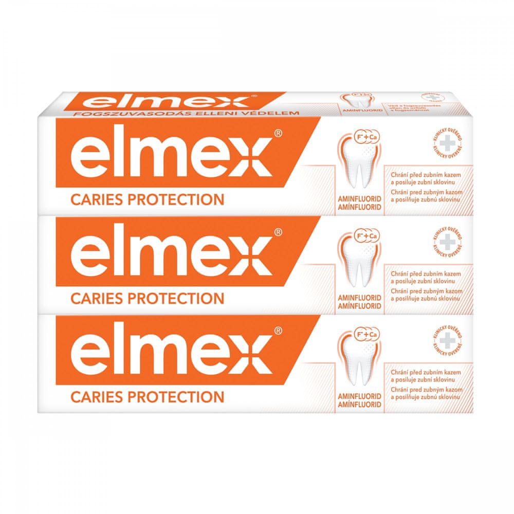 Elmex Zubní pasta Caries Protection 3x 75 ml - Allegro