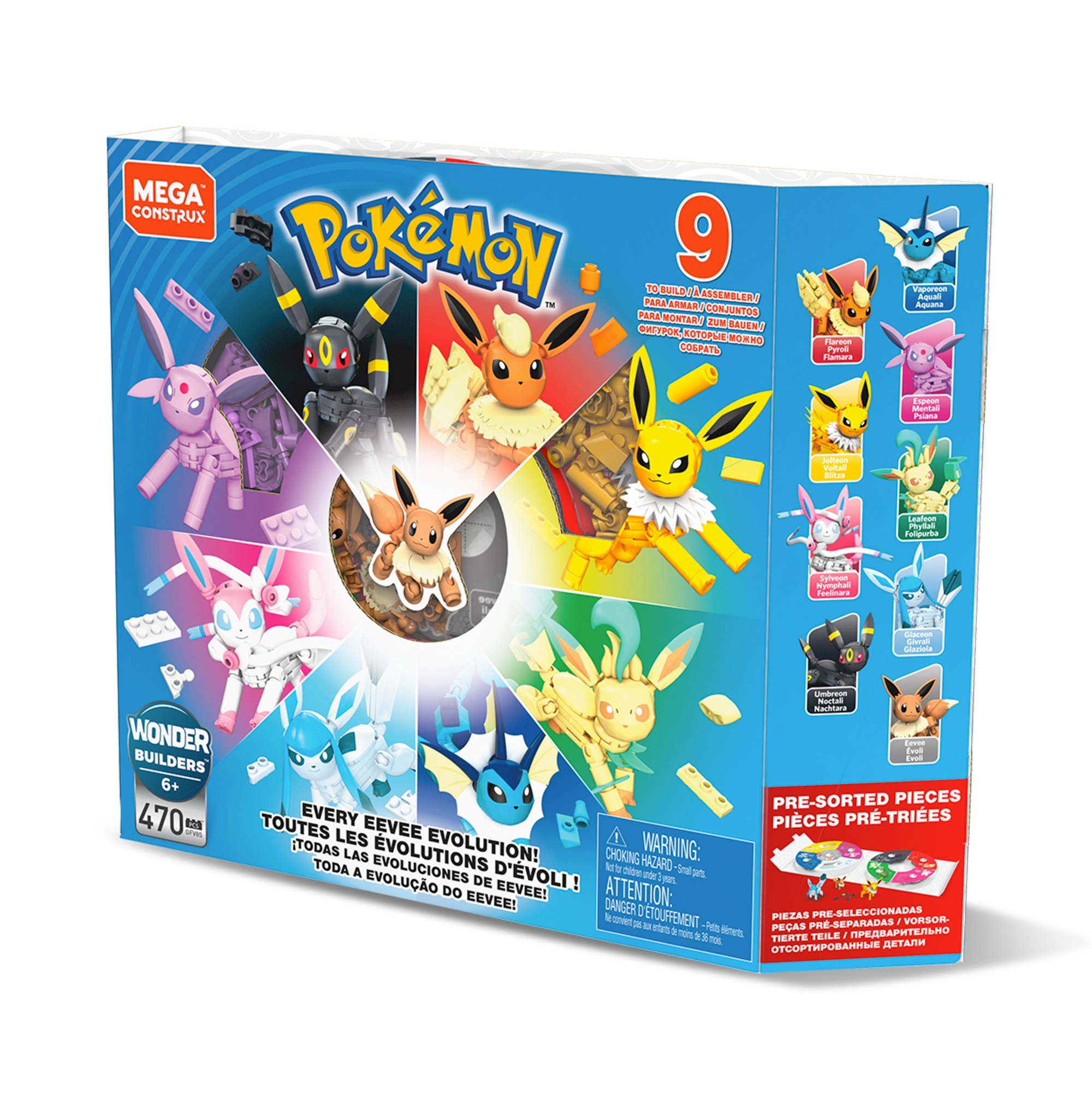 Figurki Mattel Mega Pokemon Every Eevee Evolution! 14281678635 - Allegro.pl
