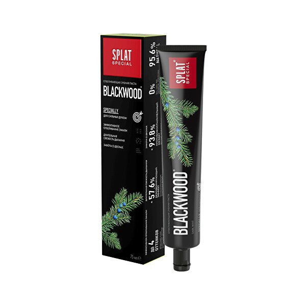 SPLAT SPECIÁLNÍ BLACKWOOD ZUBNÍ PASTA BĚLÍCÍ DARK MINT 75ML za 126 Kč ...