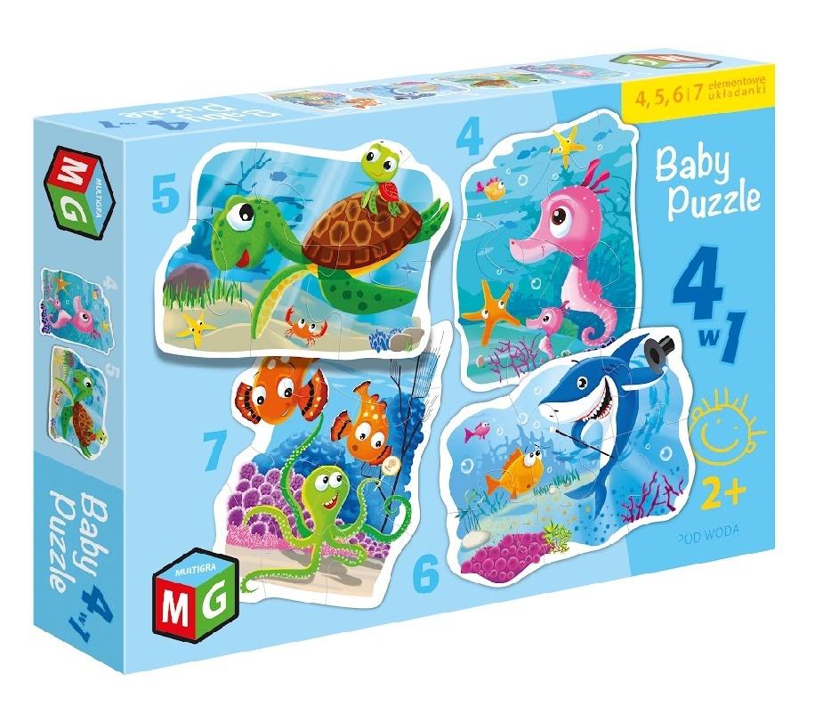 BABY PUZZLE 4 W 1 POD WODĄ OD 4 MIESIĘCY (5903796605679) • Cena, Opinie ...