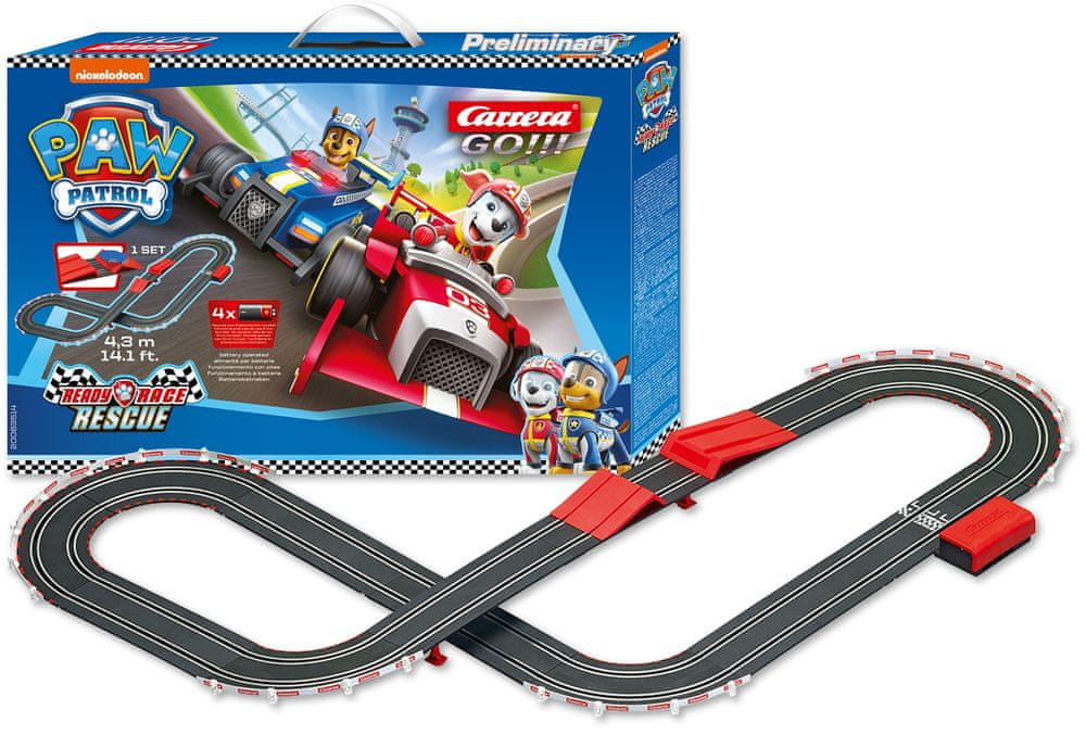 Carrera Labková patrola Ready Race and Rescue Pretekárska dráha 4,3m ...