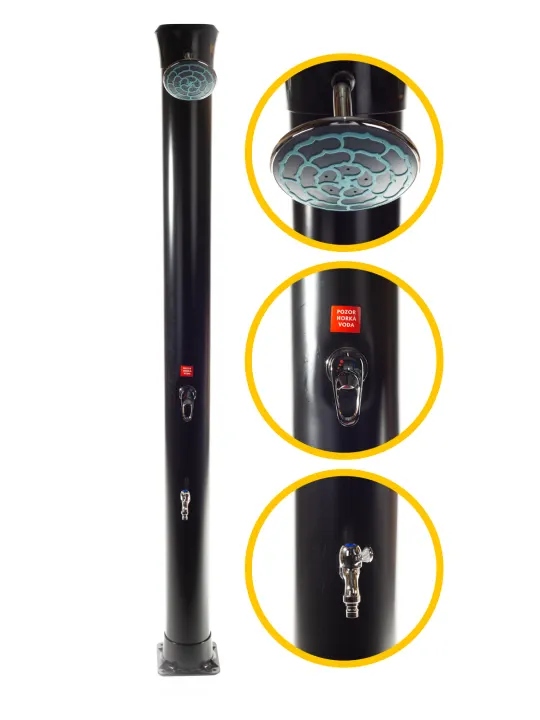 Hawaj, solární sprcha Alu 40L, černá za 5936.00CZK - Allegro