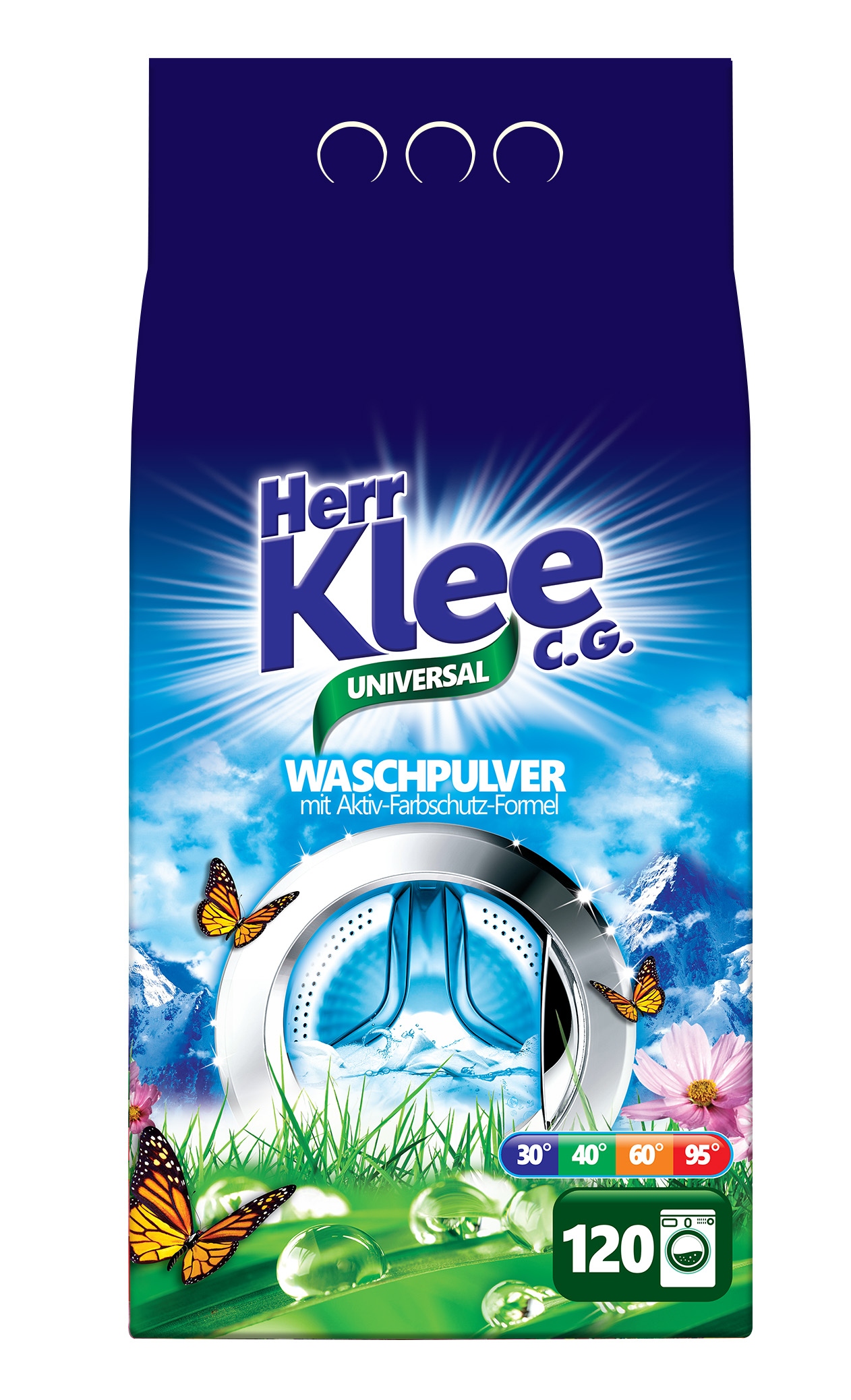 Herr Klee Universál prací prášek 120 praní, 10kg za 299.00CZK - Allegro