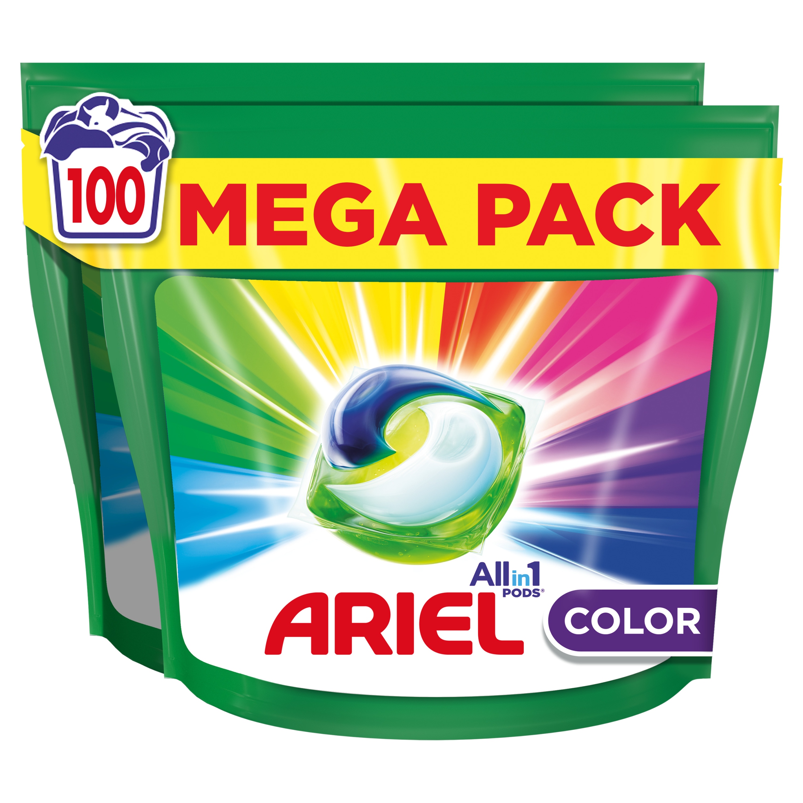 Ariel All-in-1 PODS Kapsułki do prania Color Clean 100 prań ...