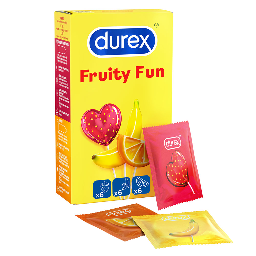 Durex Fruity Fun smakowe prezerwatywy 18 szt 12479819769 - Allegro.pl