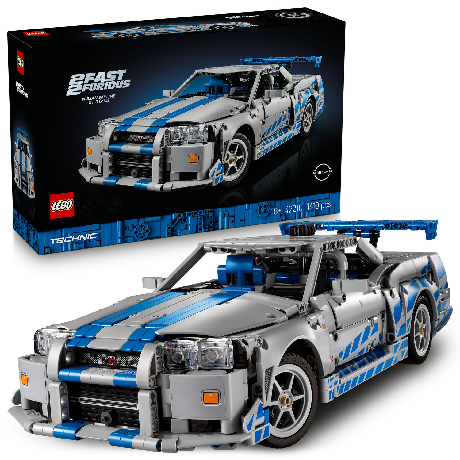 LEGO Technic 42210 2 Szybcy i wściekli Samochód Nissan Skyline GT-R ...