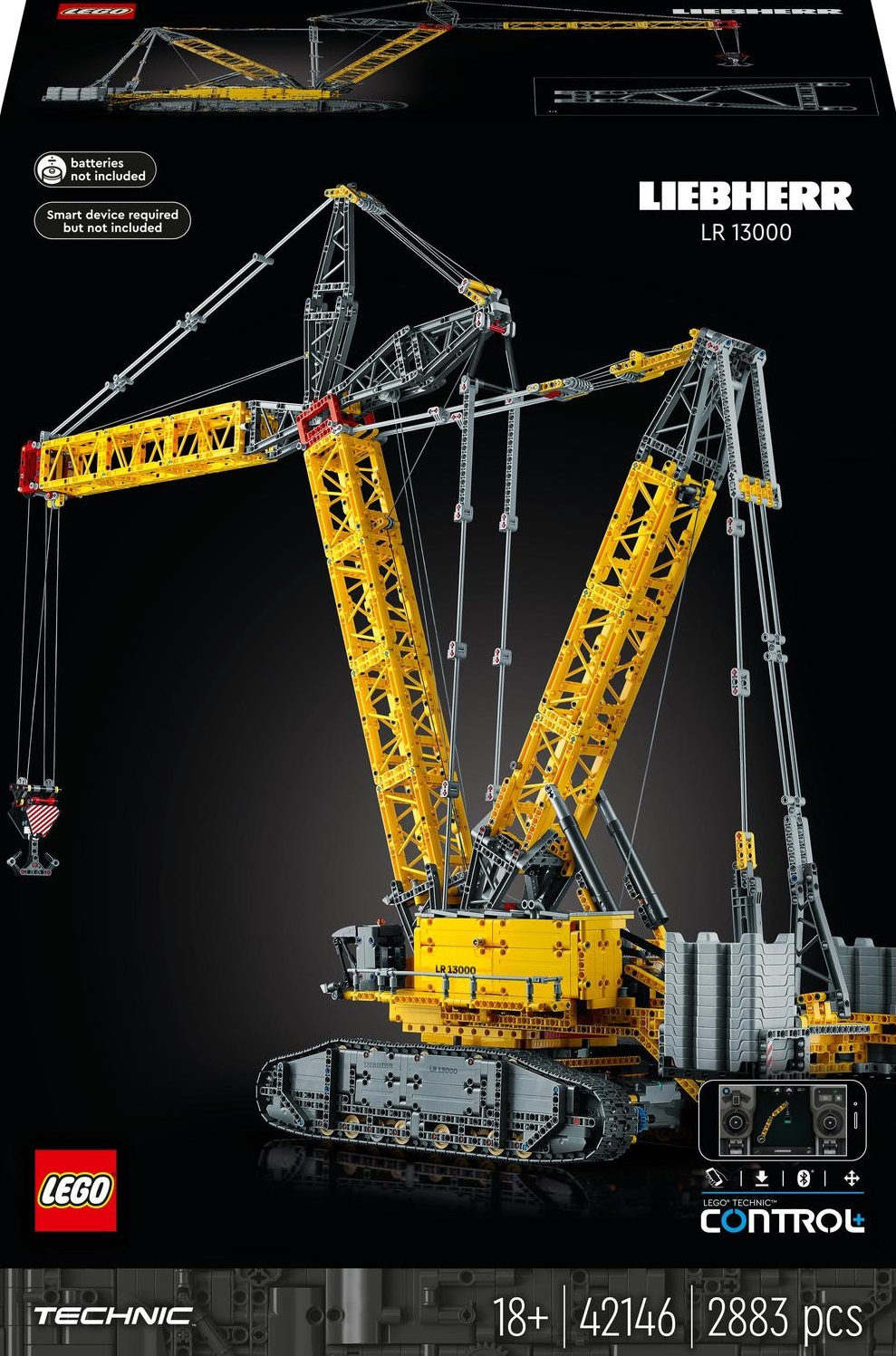 LEGO Technic 42146 Żuraw gąsienicowy Liebherr 14056345475 - Allegro.pl