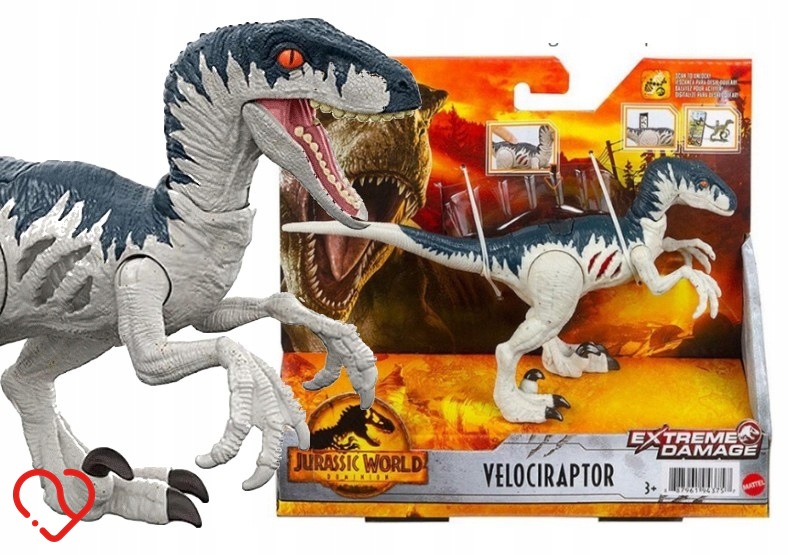 FIGURKA DINOZAUR JURASSIC WORLD DOMINION VELOCIRAPTOR INTERAKTYWNA ...