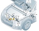Audi OE 80A823529D linka odblokowująca rygle maski otwieranie ...