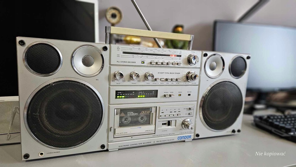 Magnetofon kasetowy Unitra CONDOR srebrny Radiomagnetofon - 15409490261 ...