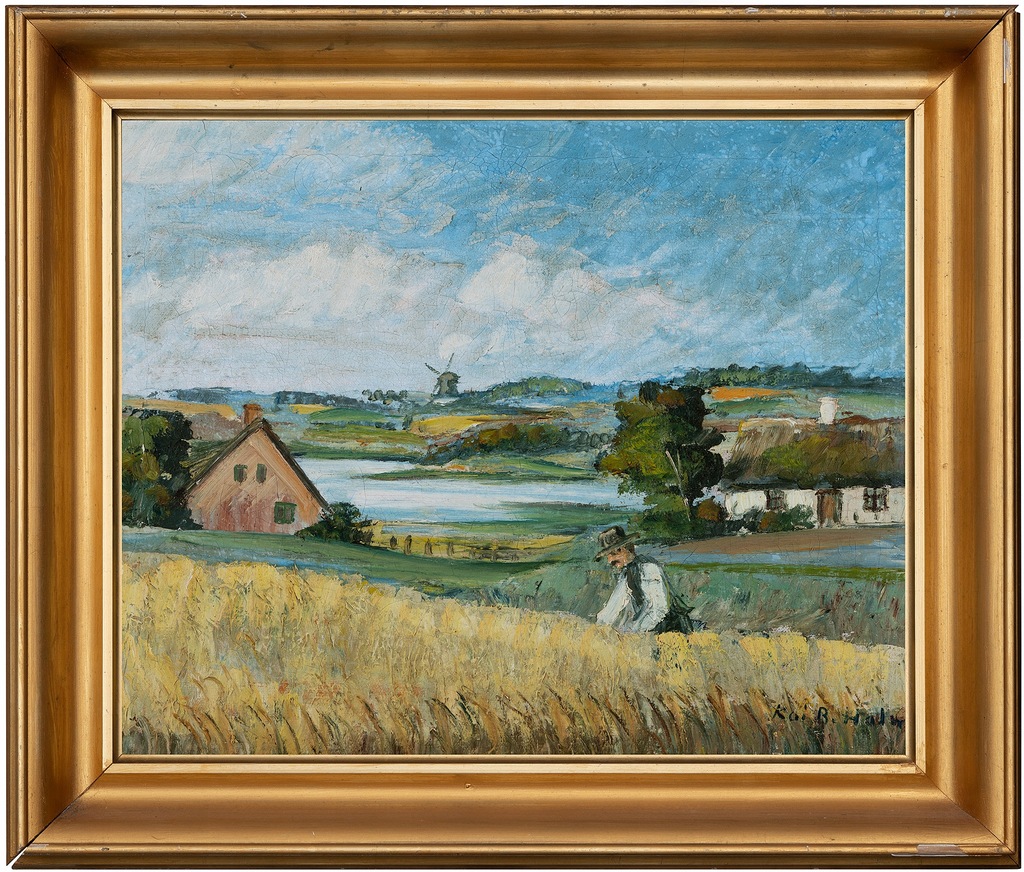 ROLNIK NA WSI - PIĘKNY STARY OBRAZ NA PŁÓTNIE - 11701763040 - oficjalne ...