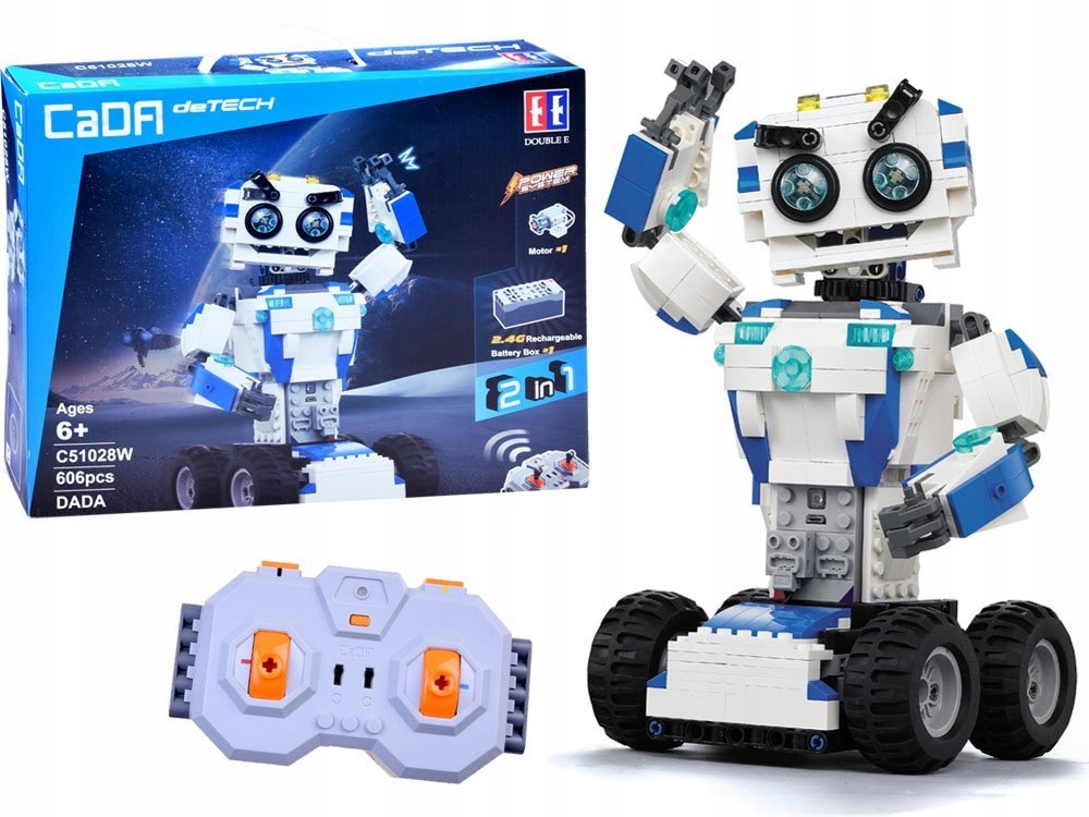 Techniczne Klocki 2w1 Robot na pilota 606 el - 11642622161 - oficjalne archiwum Allegro